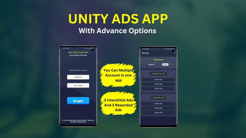 Unity Ads App With Advance Features – Code4Make